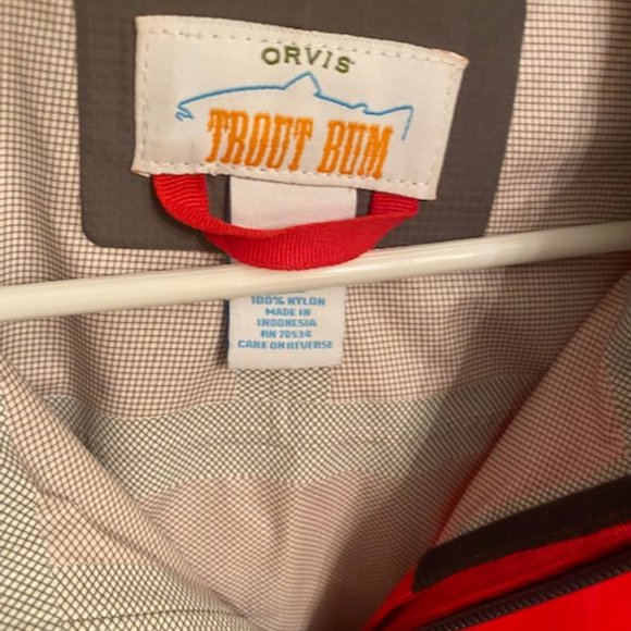 Orvis | Jackets & Coats | Orvis Trout Bum Red Vented Rain Jacket | Poshmark
